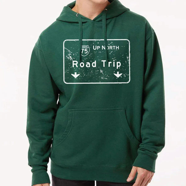 Michigan Road Trip Hoodie, Michigan Exit Sign hoodie @ Michigan Vibes